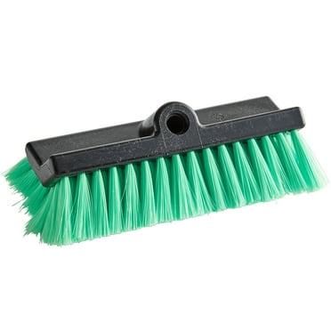 Butler Iron Handle Brush, 5 3/4" Brush, 1 1/4" Bristles, White/Green, 4 ...
