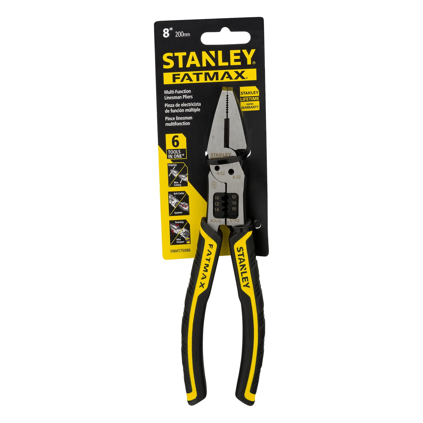 STANLEY FatMax FMHT75086 8-Inch Linesman Multi-Function Pliers – BrickSeek