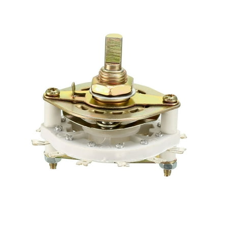 3P3T 3 Pole 3 Position 1-Deck Band Channel Rotary Switch Selector ...