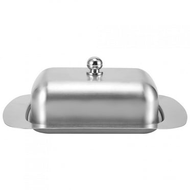 Royalty Art Glass Butter Dish with Handled Lid, Rectangular 2-Piece ...