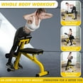 Compact Adjustable Weight Bench for Full Strength , Ab/ Hyper Roman ...
