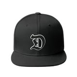 Daxton Classic Snapback Old English A to Z Numbers Initials Flat Bill ...