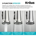 Kraus Britt 2-in-1 Commercial Style Pull-Down Single Handle Water ...