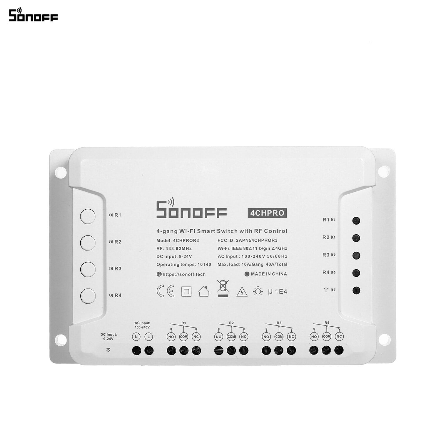 Click here for Mistaha Sonoff 4ch Pro R3 4-Gang Wi-Fi Smart Switc... prices