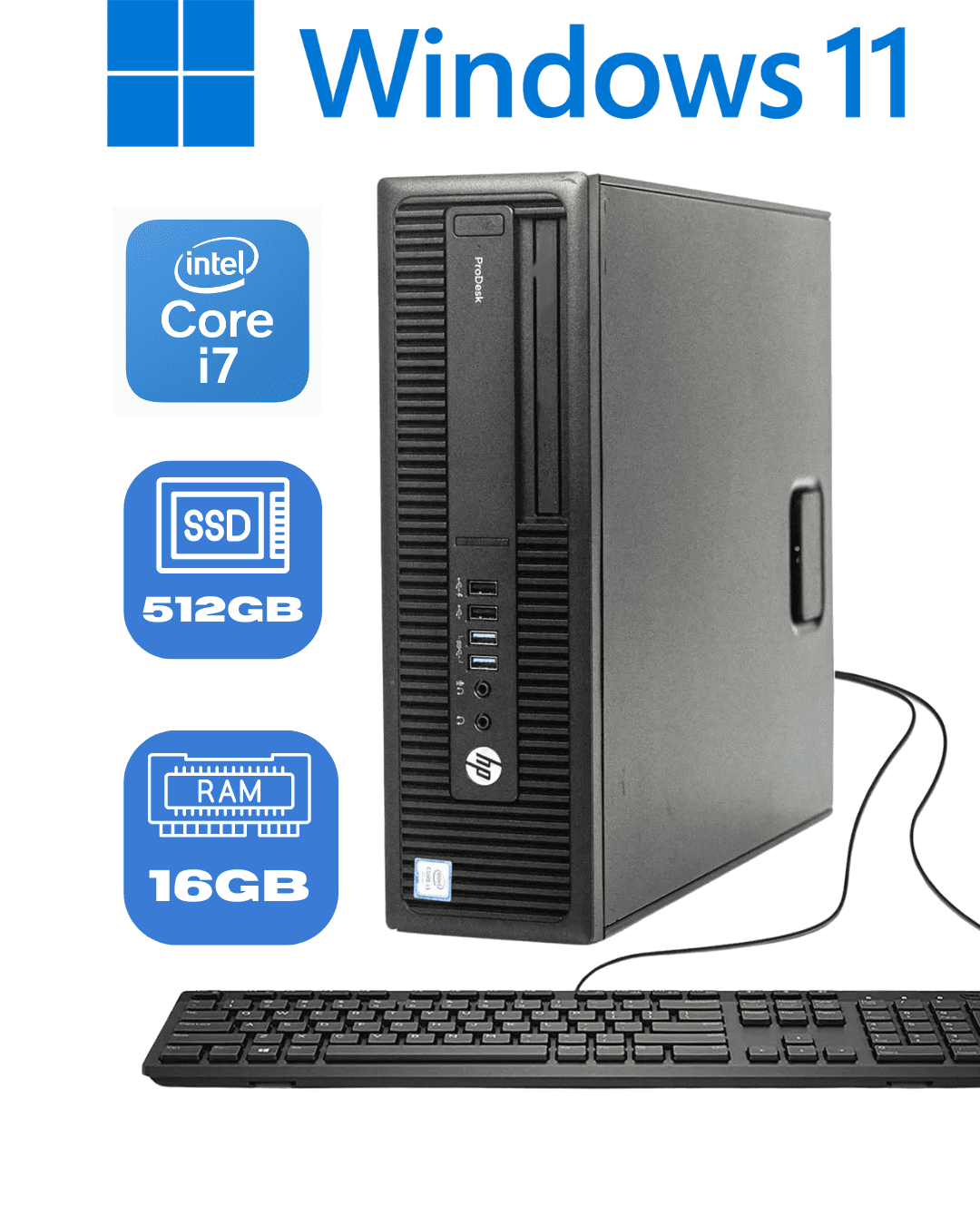 Restored Hp 600 G2 Computers ProDesk SFF WINDOWS 11 PRO Business ...