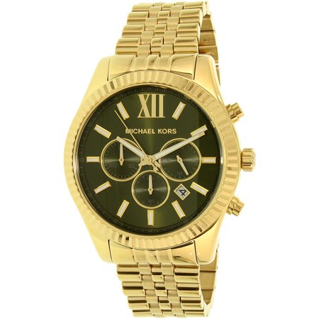 Michael Kors Men's MK8446 Gold Stainless-Steel Quartz Dress Watch ...