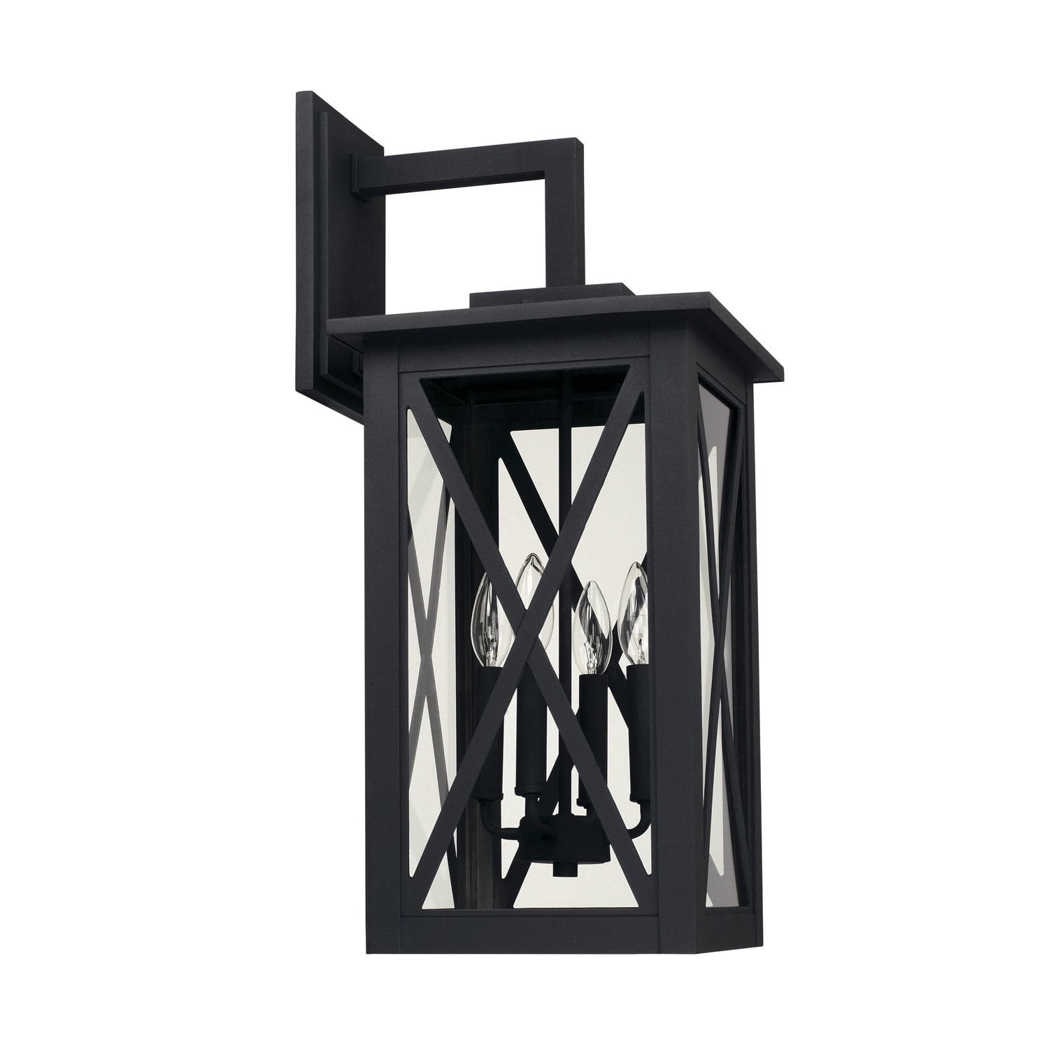 Capital Lighting Avondale 4-light Black Outdoor Wall Lantern - Walmart.com