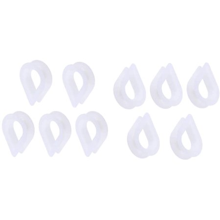 Plannu 10packs Nylon Rope Thimble, for Splicing End Loop in Mooring ...