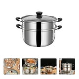 Walmart 2-Layer Stainless Steel Steamer Pot Set, Induction Compatible ...
