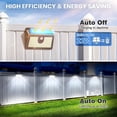 [2 Packs] Solar Motion Sensor Outdoor Lights, Bright Solar Lights ...