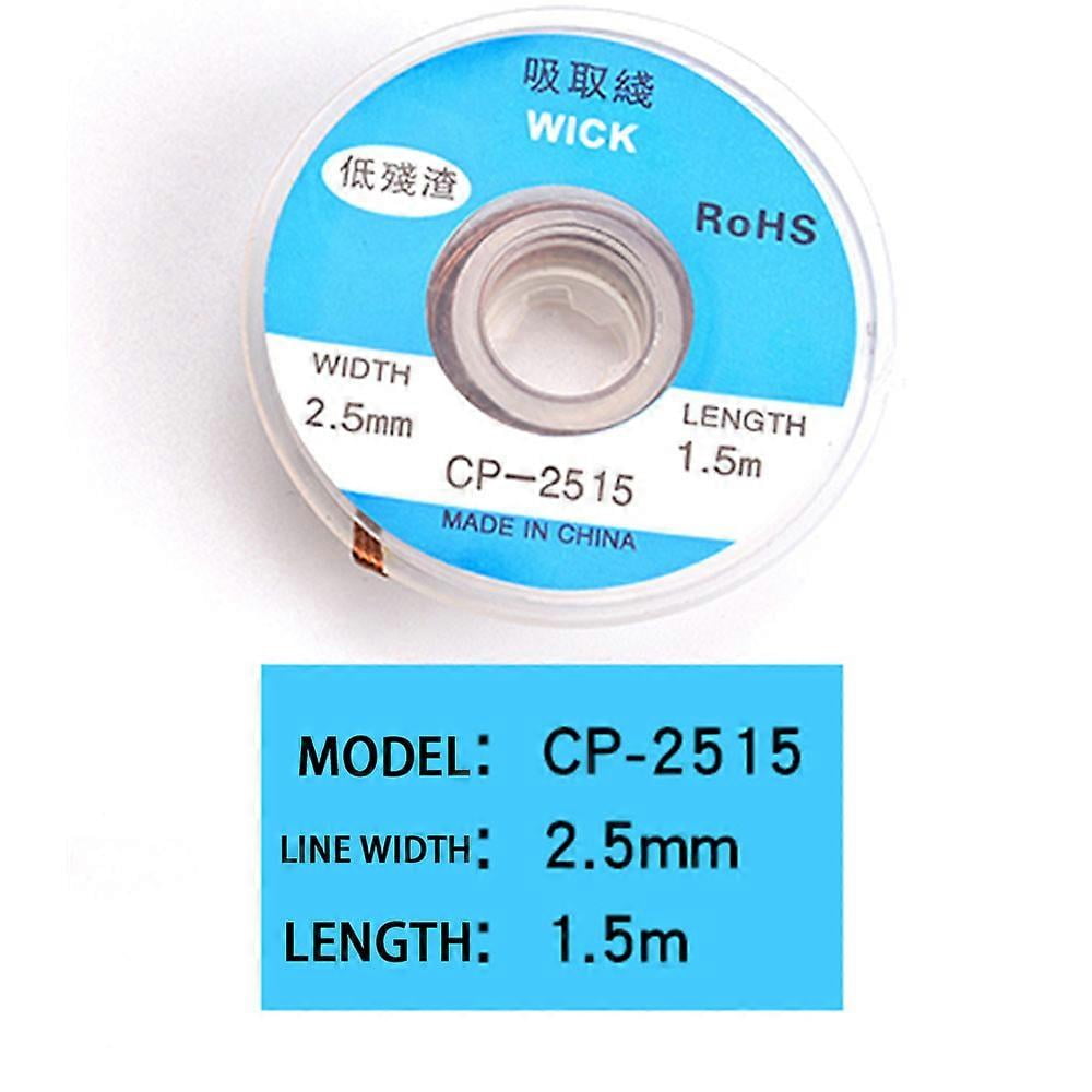 1-3.5mm Desoldering Mesh Braid Copper Welding Point Solder Remover Wire ...