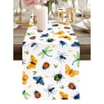 Burlap Table Runner 48 Inches Long, Insects Dragonflies Spiders Non ...