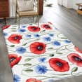 4th of July Flower Large Area Rugs for Bedroom Living Room, Soft Non ...