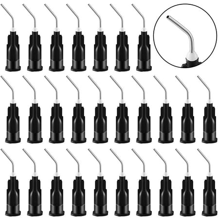 Lepai 500 Pieces 20 Gauge Bent Dispensing Tips Black Blunt Tip ...