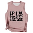 Casual Letter Graphic Sleeveless Tank Top For Everyday Wear and ...