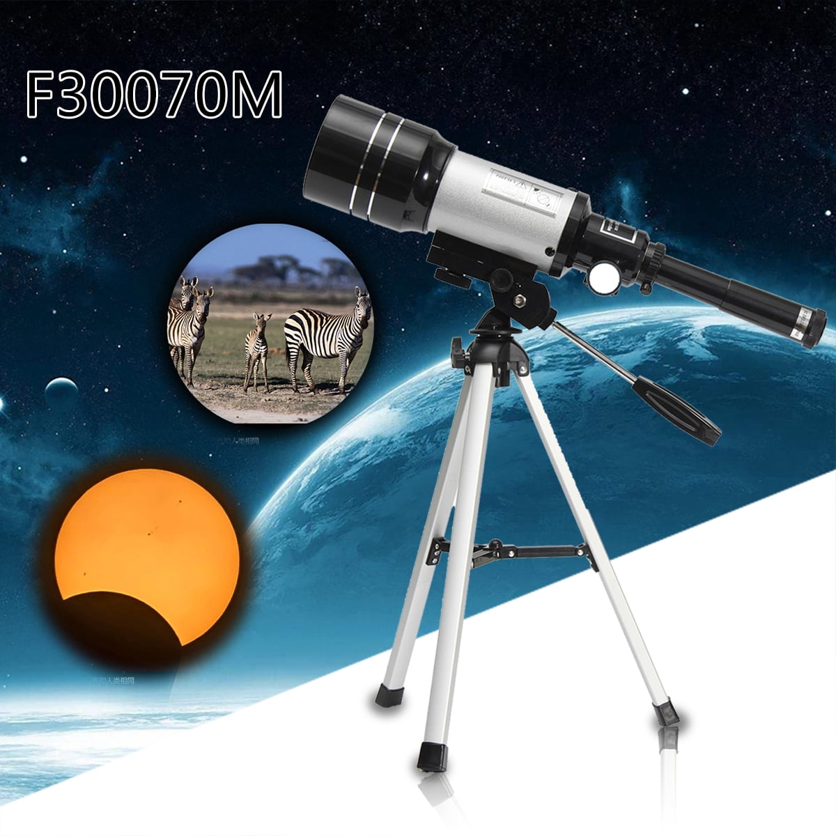 150x Monocular Astronomical Telescope Bird Watching Spotting + Tripod ...