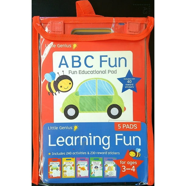 Little Genius Learning Fun Pads (ABC/123/Starting to Write/Color, Cut ...