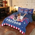 Manfei Retro American Flag Queen Bedding, Eagle Bedding Comforter Set ...