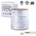 Five Star RG59 1000 ft. Siamese Coaxial CCTV Cable - 20 AWG RG59 Video ...
