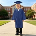 Kids Girls Graduation Gown and Cap with Doctoral Robe and Pockets for ...