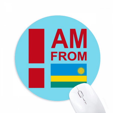 I Am From Rwanda Art Deco Fashion Mouse Pad Comfortable Game Office Mat ...