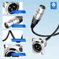 1-Pack XLR Pass Through Cable, No Solder, for Stage Box, Patch Panel ...
