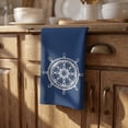 AuroraX Nautical Kitchen Hand Towels Absorbent Polyester Drying Towels ...