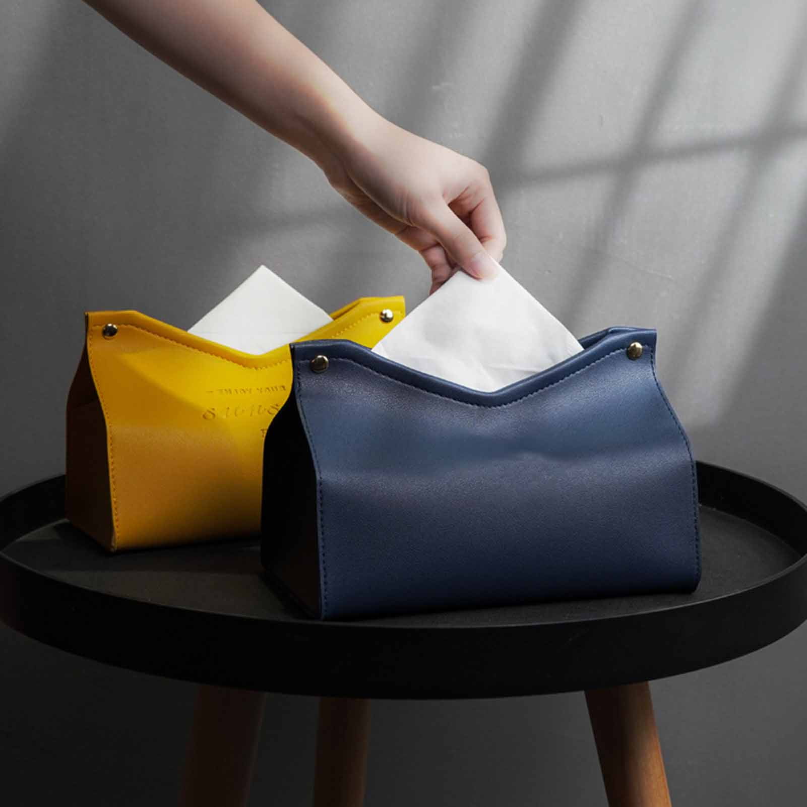 Yesbay Tissue Box Special Elegant Tissue Case Faux Leather Rectangle V ...