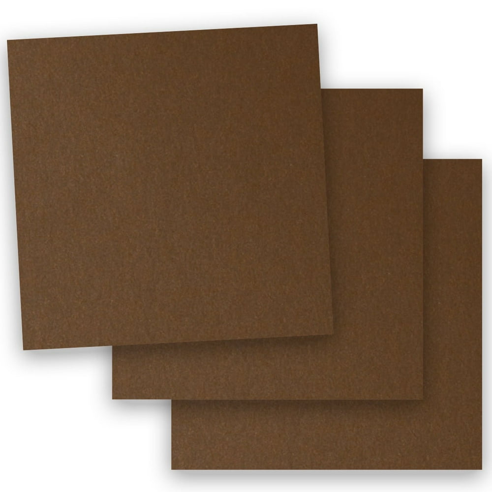 Metallic BRONZE 12X12 (Square) Paper 105C Cardstock - 100 PK ...