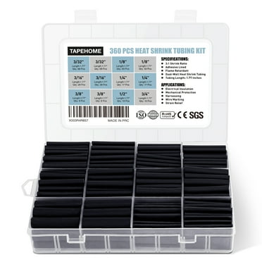 EMPYNACL Black Stretch Wrap, 500% Stretch Heavy Duty Shrink Wrap with ...