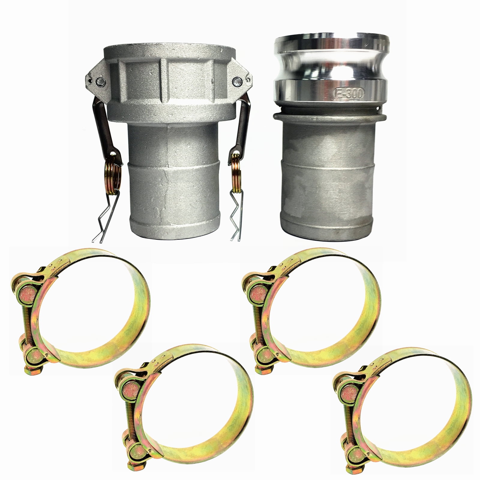 Sigma E300 300C 3" Aluminum Female Male Camlock Hose Barb Coupler ...