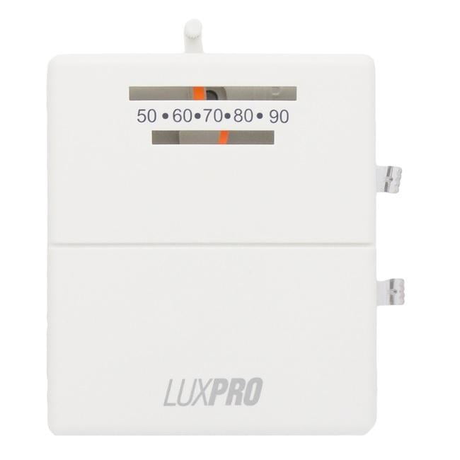 Lux PSM40SA Lux Pro Heating & Cooling Lever Mechanical Thermostat ...