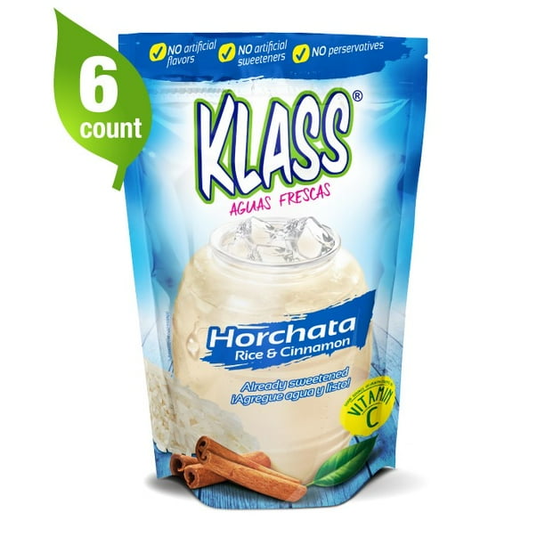 Klass Powdered Drink Mix, Horchata, 14.1 Oz, 6 Packs - Walmart.com ...