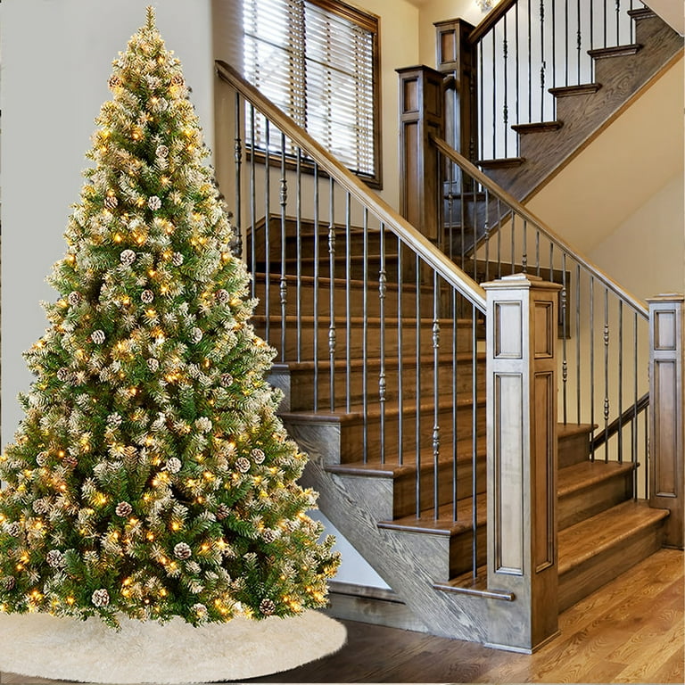 Realistic Pre Lit Led Artificial Christmas Trees 5' Frosted Colorado