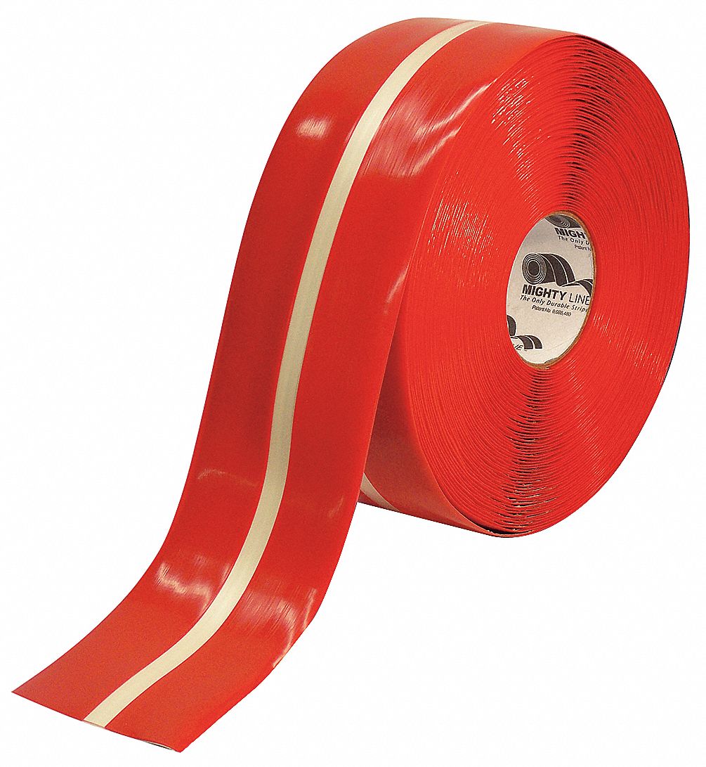 Mighty Line Floor Tape,Red,4 inx100 ft,Roll 4RRLUMCTR - Walmart.com