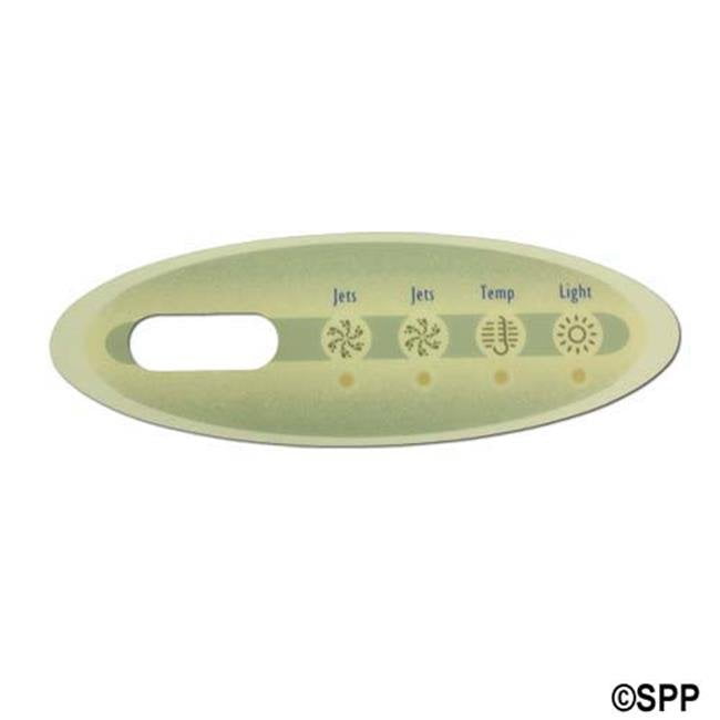 Balboa 11127 Mini Oval 4-Button Spa Side Overlay for 52312 - Walmart.com