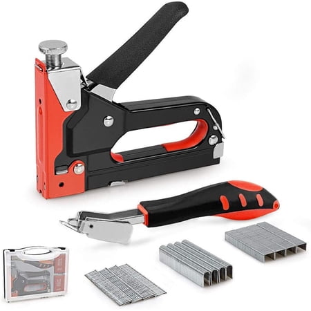 Staple Gun Kit with Remover, 3 in 1 Hand Gun Tool Set Heavy Duty ...