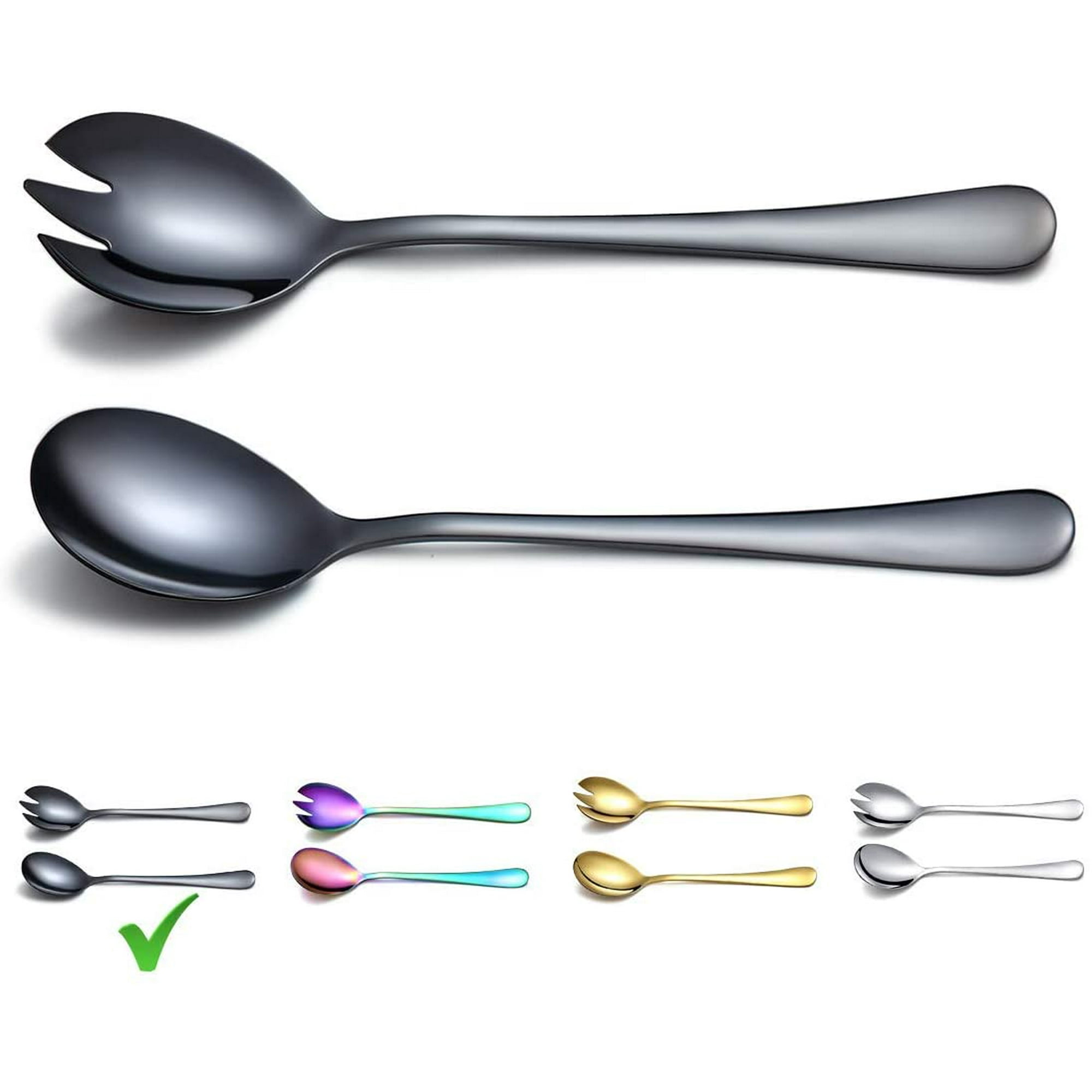 Click here for Foohor Stainless Steel Salad Serving Set With Tita... prices