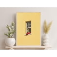 Affixzi Minimalist Self-care Good Vibe Print: Yellow & Red Abstract ...
