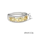 AQYYI Claddagh Ring Two-Tone Silver Gold Band, Traditional Irish Celtic ...