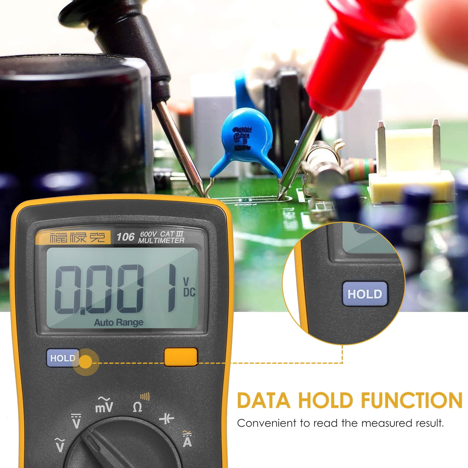 Buy FLUKE 6000 Counts Mini Palm-sized Multimeter Digital Multimeter ...