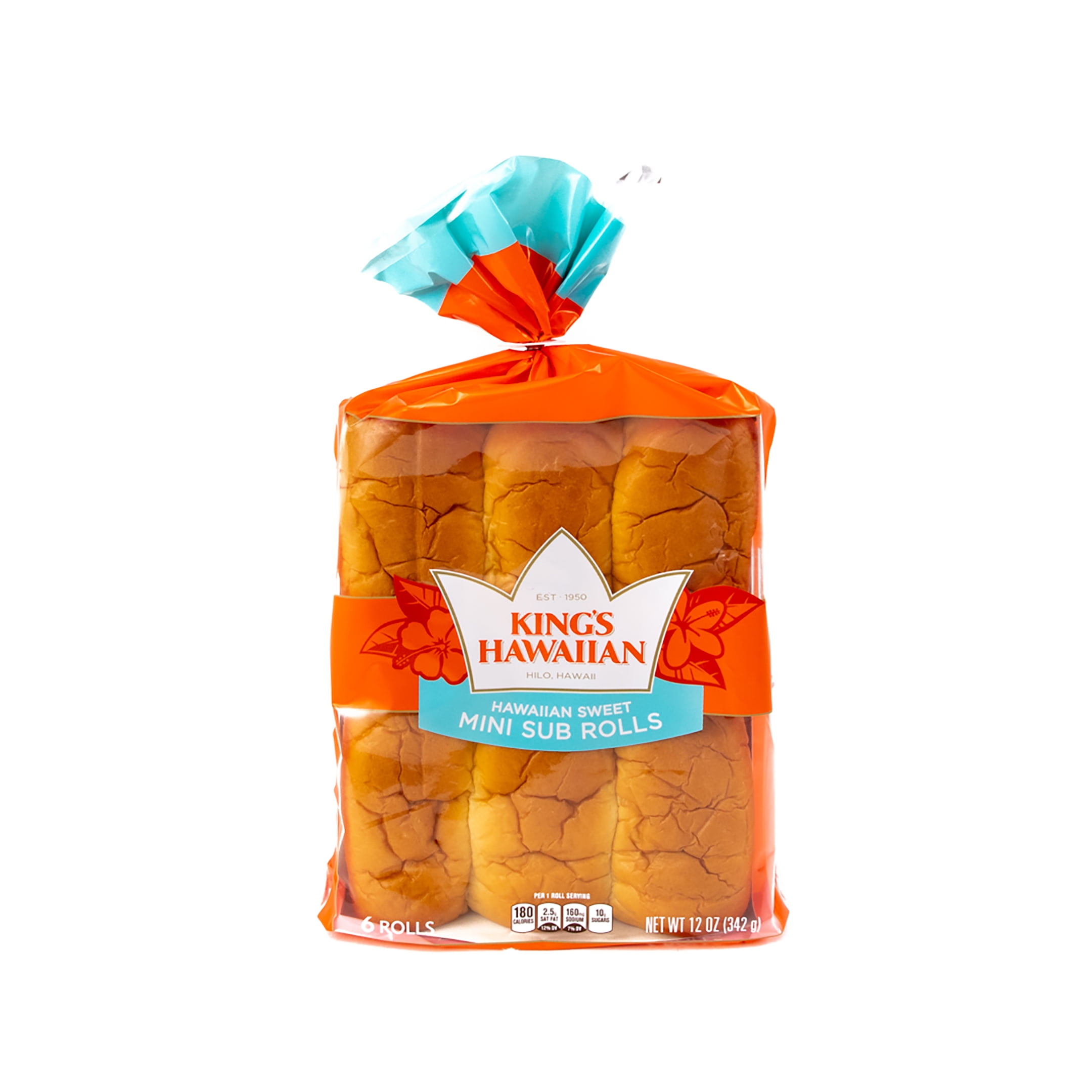 King's Hawaiian Mini Sub Rolls, Original Hawaiian Sweet Mini Sub Buns ...