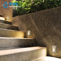 Yescom 12V LED Cool White Deck Stair Light Lamp Waterproof Yard Garden ...