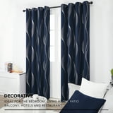 Deconovo Blackout Curtains and Drapes, 84 inch Length, 2 Panels Set ...