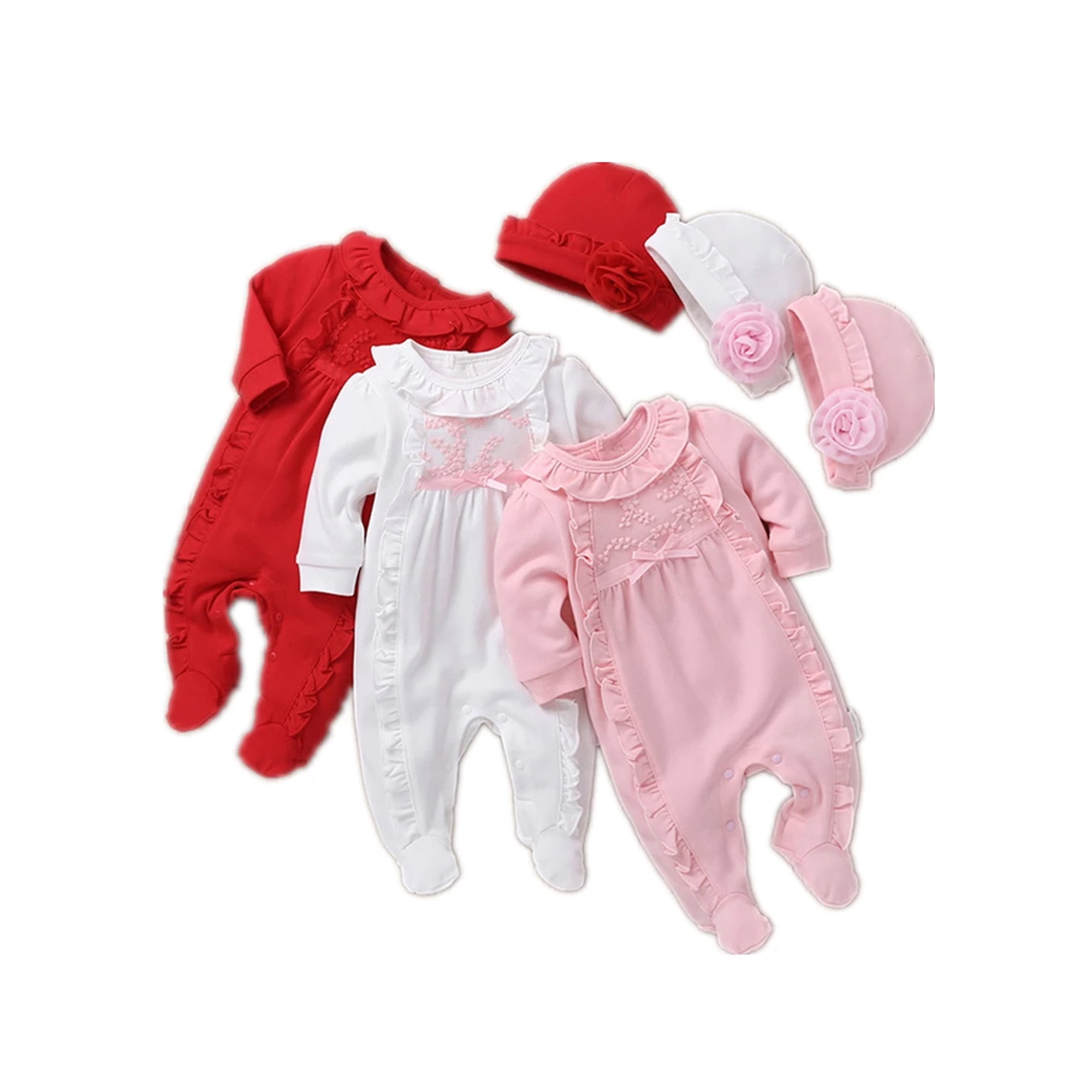 Click here for Jkerther Newborn Baby Girl Clothes 3d Flower Rompe... prices