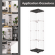 Contemporary Single-door Tall Display Cabinet for Collectibles, Floor ...