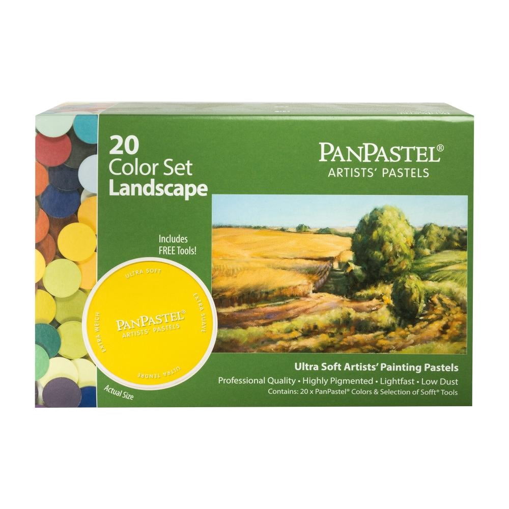 Estuche con Pinturas Paisajes Pan Pastel Colorfin Llc 20 Piezas ...