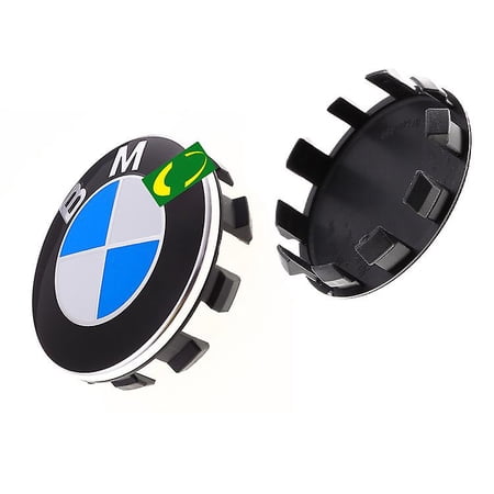 Bmw Wheel Hub Cover Standard Center Cover-56mm Black Background Blue ...