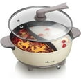 BEAR 6L Electric Hot Pot, Multi-Functional 2-Sided Cooker, 1500W ...