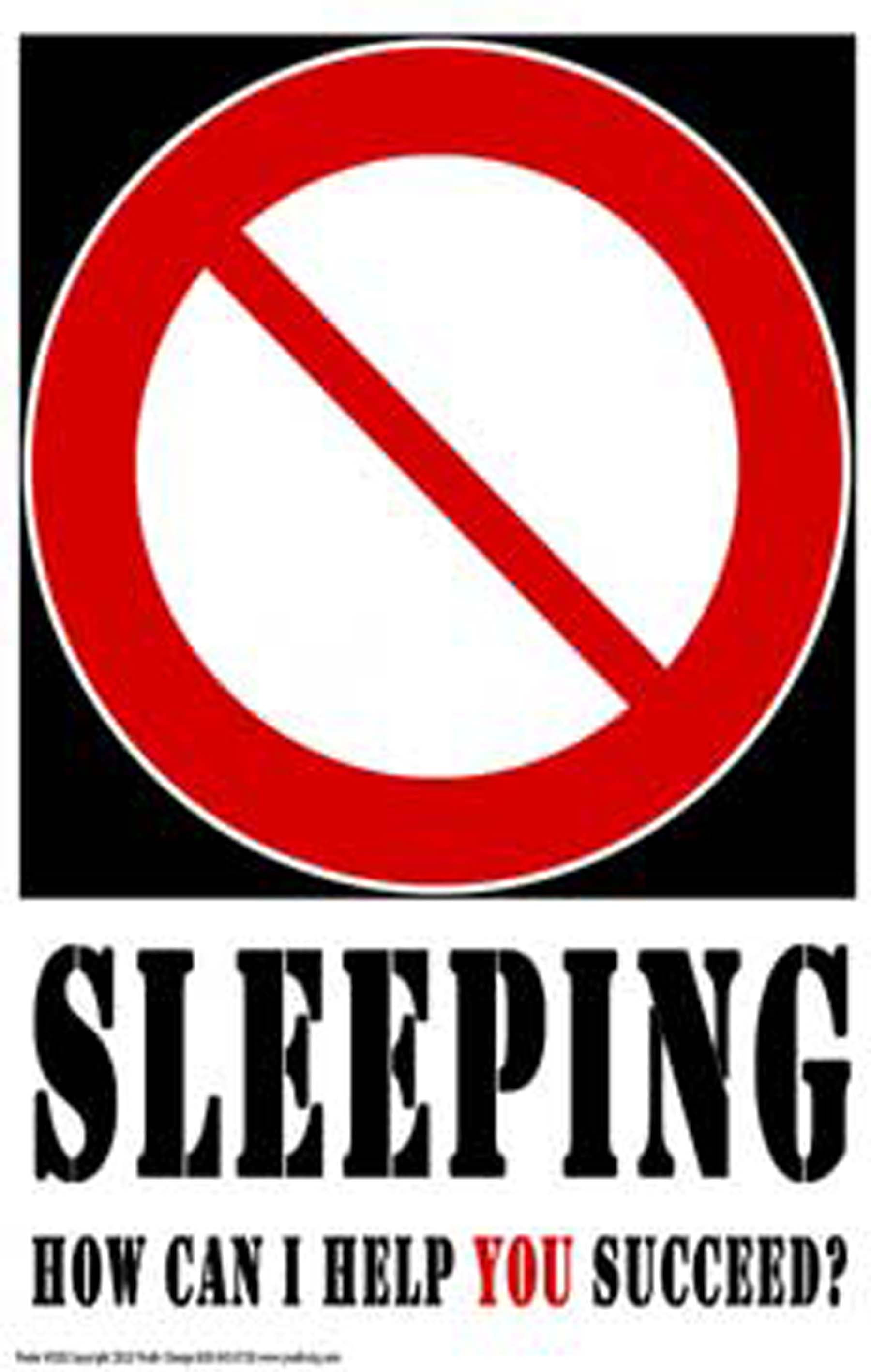 Youth Change Poster #303 School Poster: No Sleeping in Class, the ...
